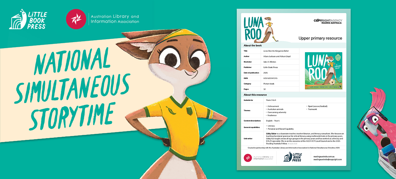 Our resource for National Simultaneous Storytime 2026 - Reading Australia